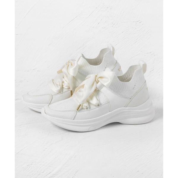 型番：SETZGM0280ブランド：トッカ商品名：POINT OF GLITTER  KNIT SNEAKERS スニーカーカラー：オフ系/ブラック系