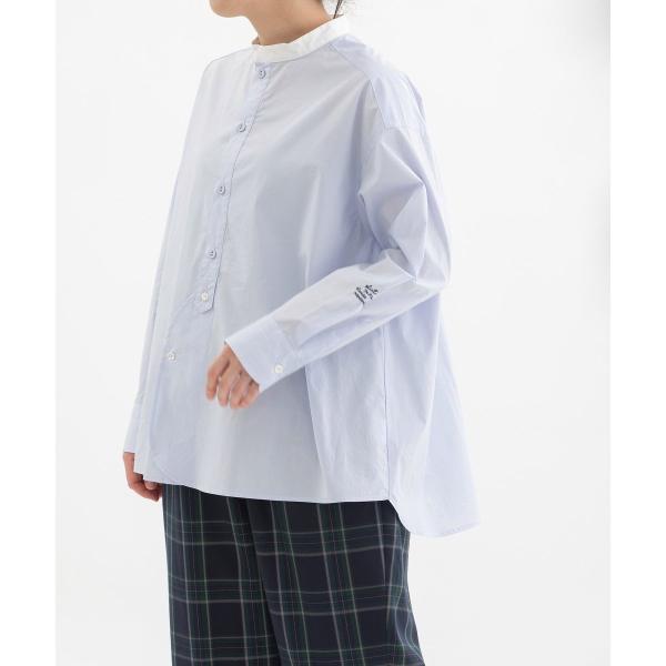 型番：2515046352ブランド：ノップドゥノッド商品名：Cornetスタンドカラーシャツカラー：ライトブルー/オフホワイト/ブラック