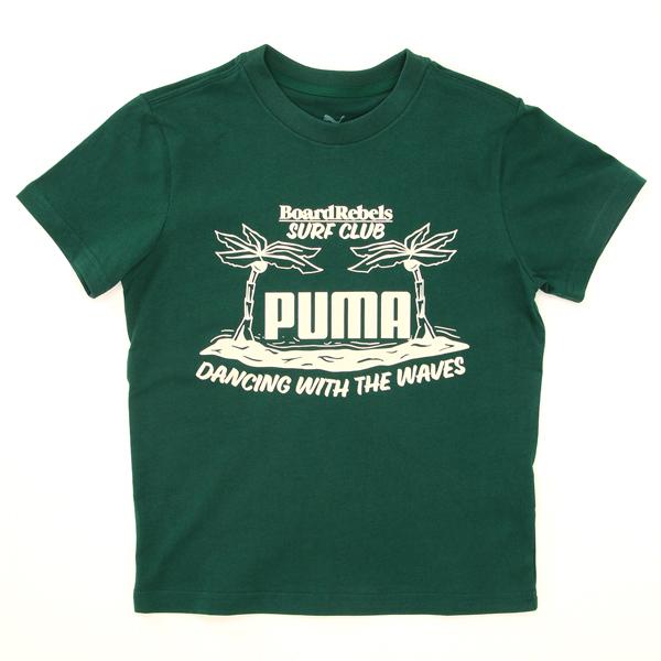 型番：687829ブランド：プーマ商品名：PUMA/プーマ/MID90S グラフィック Tシャツ III Bカラー：60DARK　MYRTLE/87ALPINE　SNOW