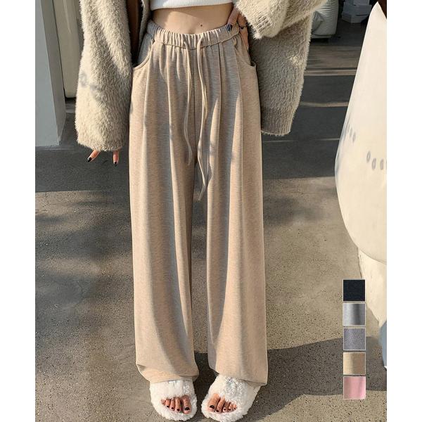 型番：86JINGYI-001ブランド：ミニミニストア商品名：薄手スウェットパンツ 韓国風ワイドパンツカラー：ブラック/ピンク/ベージュ/ダークグレー/グレー