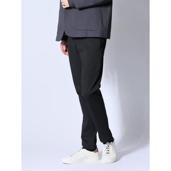 型番：110143933200533ブランド：m.f.エディトリアル商品名：m.f.エディトリアル circle motion JERSEY スリムパンツ(セットアップ可能)カラー：０５黒/０６グレー