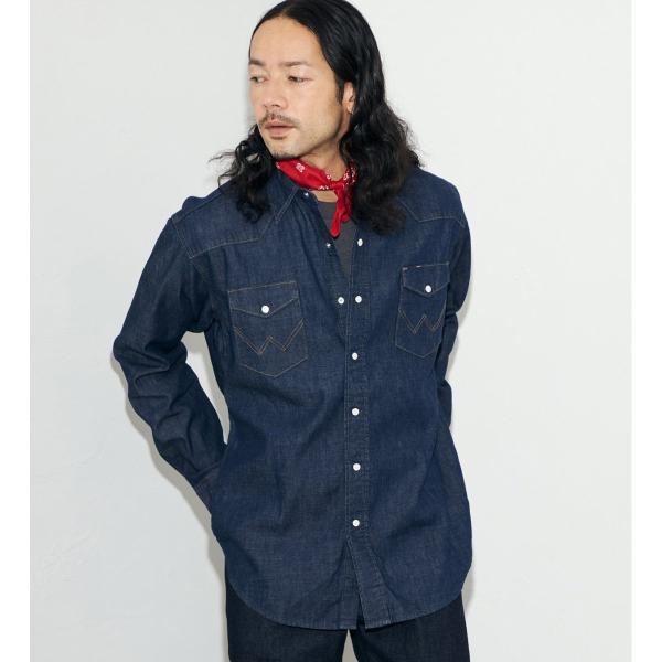 型番：WM0027-0001ブランド：ラングラー商品名：【US ORIGINAL】27MW ウエスタンデニムシャツカラー：インディゴブルー
