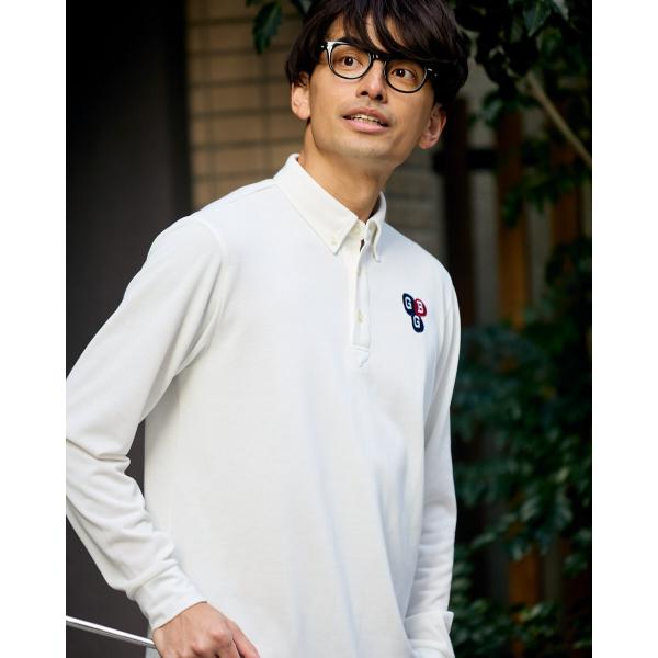 型番：312R2451ブランド：ゴールデンベア商品名：GBG 長袖ポロシャツ　【GBGOLF】カラー：ホワイト/ピンク/ネイビー/ダークグリーン