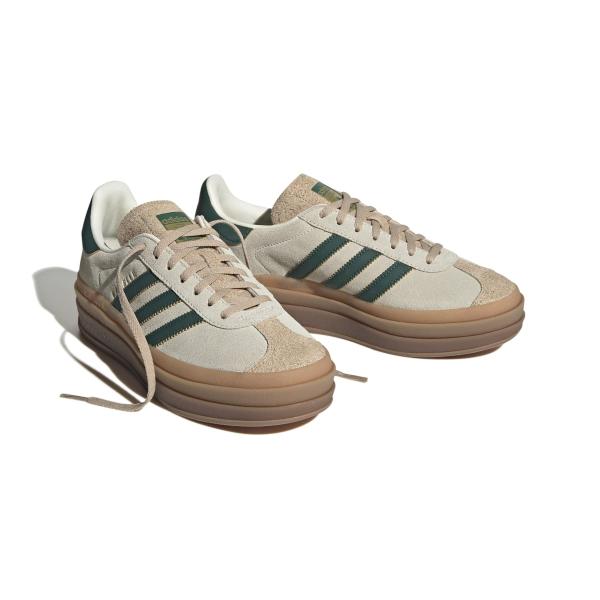 型番：ID7056ブランド：アディダス オリジナルス商品名：adidas Originals/GAZELLE BOLD W/ガゼル ボールドカラー：クリームホワイト/カレッジグリーン