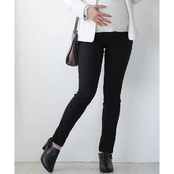 型番：2518374ブランド：犬印マタニティ＆ベビー商品名：らくちんスキニーパンツ | マタニティウェア・産後服カラー：ブラック