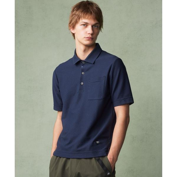 型番：KH1HGM0662ブランド：ジョセフアブード商品名：【MADE IN JAPAN/吸水速乾】ダイヤモンドワッフル アウトドア ポロシャツカラー：ホワイト系/ネイビー系