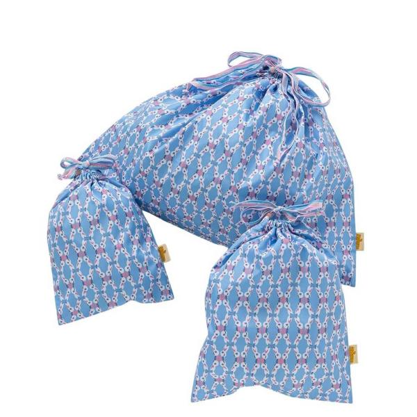 型番：6355-0005WUブランド：フェフェ商品名：CAMILLA | ３点巾着セット - ブルーラビットカラー：BU.RABBIT