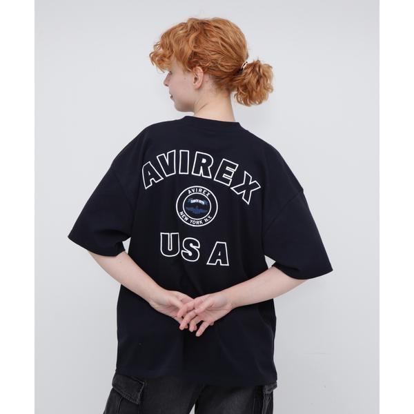 型番：7835935602ブランド：アヴィレックス商品名：L-VARSITY LOGO T-SHIRT／バーシティーロゴティーシャツカラー：ブラック/オフホワイト3/ピンク/ネイビー/サックス1/ミント9