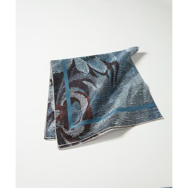 型番：7150284310ブランド：イネド商品名：《FAVORITE》Light Blue Tapestry スカーフ《Tapis Noir》カラー：ブルー1