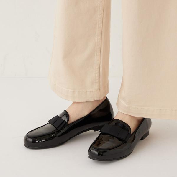 型番：225000001ブランド：シップス カラーズ商品名：Sophora:リボン スリッポン◇カラー：ダークグレー/ブラック