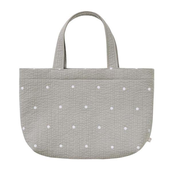 型番：BGDB021650500ブランド：ダッドウェイ商品名：【D by DADWAY ディーバイダッドウェイ】ヌビ・トートバッグ/ドット/グレーカラー：ドット/グレー