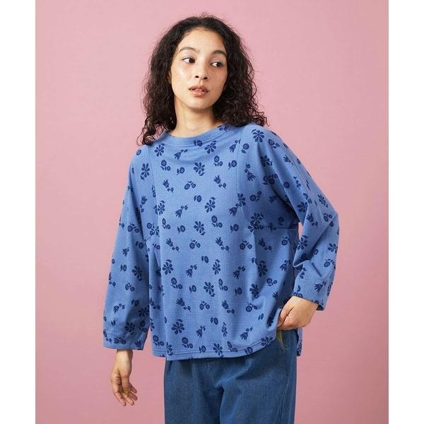 型番：GJKFA35180ブランド：ホコモモラ商品名：Flor de baile フラワーチェックジャカードカットソーカラー：ピンク/ブルー