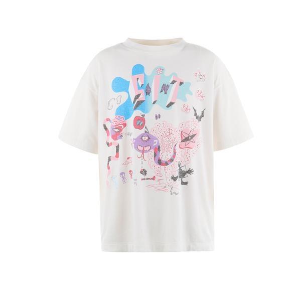 型番：7875134382ブランド：ロイヤルフラッシュ商品名：SAINT MICHAEL／セントマイケル／SS TEE ／ DAY OF THE FREAKS ／カラー：ホワイト