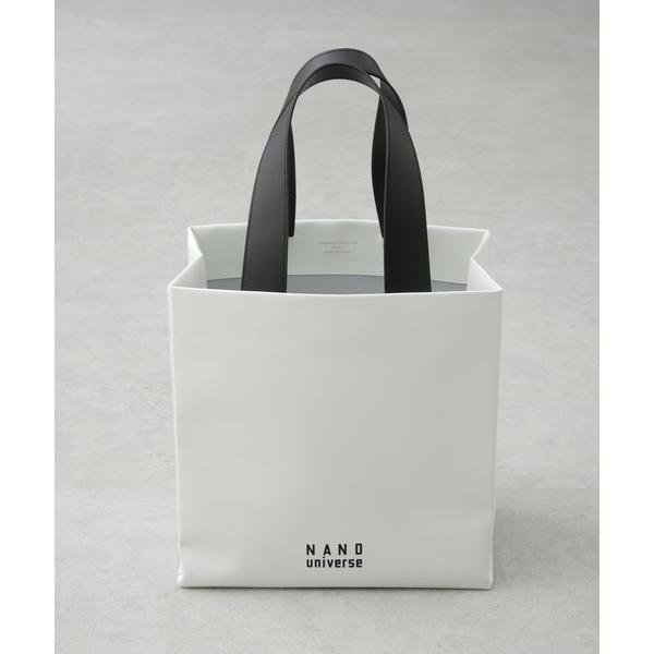 型番：6705132187ブランド：ナノユニバース商品名：UNKNOWN PRODUCTS／別注 Leather Paper Bagカラー：ホワイト