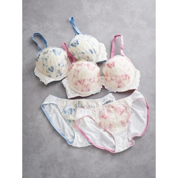 型番：25221691776ブランド：リジェイ＆スプル商品名：[D85-I95］バタフライ刺繍ブラ＆ショーツ(モールドカップ)カラー：ピンク/青