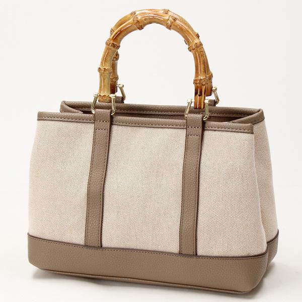 型番：10-00-02340ブランド：カシュカシュ商品名：カシュカシュ cachecache / バンブーハンドルエルガリー2wayトートカラー：オーク/パイソン柄/ブラック