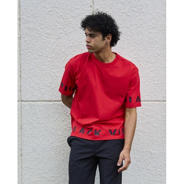 型番：Y35BMV006ブランド：バーチャス商品名：【VIRTUOUS/バーチャス】冷感天竺ハーフカットロゴＴシャツカラー：ホワイト/レッド/ブルー/グレー/ブラック/カーキ