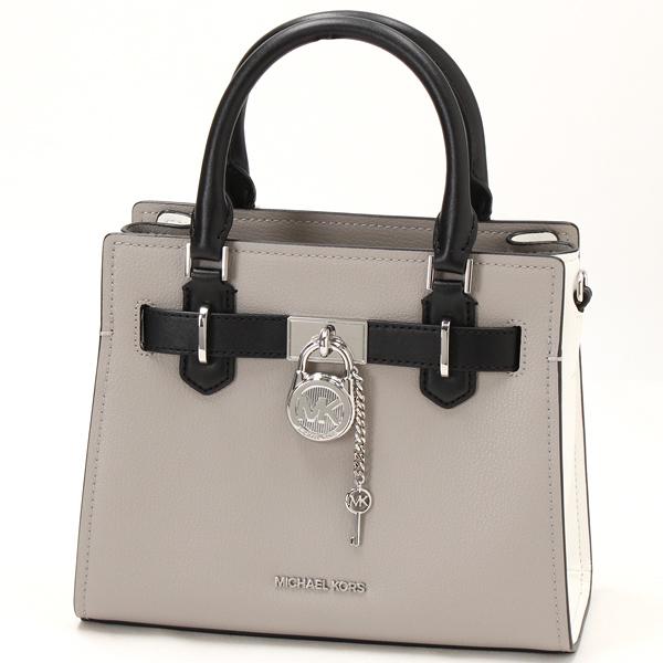 型番：35T5SHMS1T2633ブランド：マイケル・コース商品名：HAMILTON サッチェル スモールカラー：パールグレー　マルチ