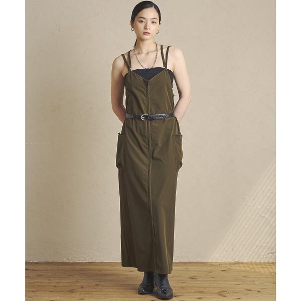 型番：204251041001ブランド：ローズバッド商品名：BACK CROSS NALLOW STRAP DRESSカラー：KHAKI/BLUE/BLACK