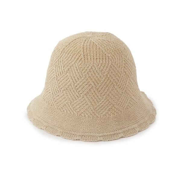 型番：P9392020ブランド：イッツデモ商品名：【手洗い可】麻混クロス編みハットカラー：ブラック（０１９）/ミントグリーン（０２１）/ライトベージュ（０５１）