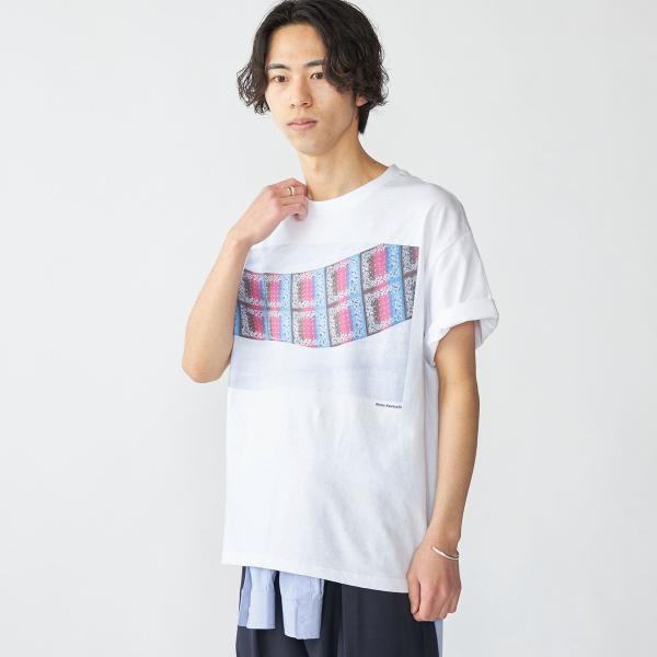型番：112115678ブランド：シップス商品名：【SHIPS別注】NOMARHYTHM TEXTILE: 川内倫子 フォト Tシャツカラー：ライトホワイト/ホワイト/ホワイト系