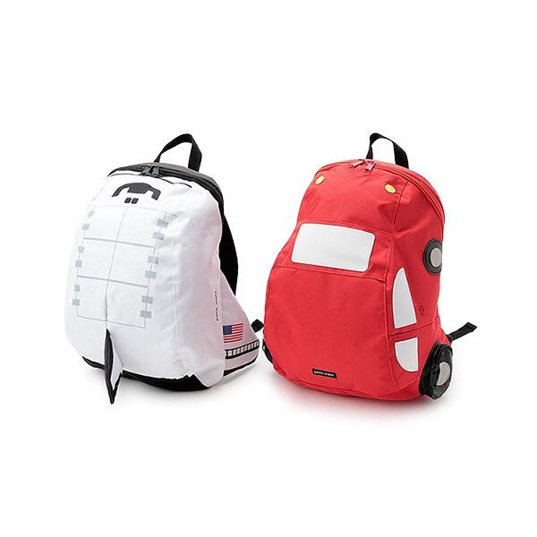 型番：9551417ブランド：プティマイン商品名：乗り物リュックカラー：オフ　ホワイト/赤