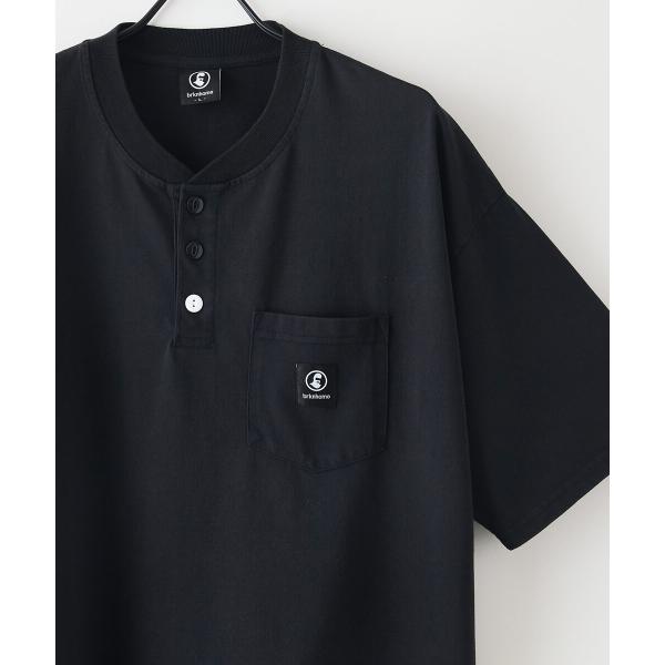 型番：205252121ブランド：ブロークンホーム商品名：【brknhome/ブロークンホーム】ヘンリーネックポケット付Tシャツ オーバーサイズカラー：ホワイト/ブラック