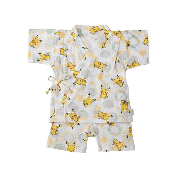 型番：B896110ブランド：犬印マタニティ＆ベビー商品名：モンポケ ピカチュウ柄甚平スーツカラー：クリーム