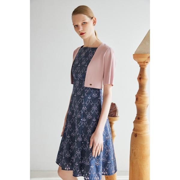 型番：OPTOGM0510ブランド：トッカ商品名：PEACOCK TAIL LACE ドレスカラー：ネイビー系7/ライラック系7