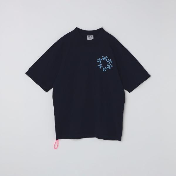 型番：112121249ブランド：シップス商品名：western hydrodynamic research: PLUMERIA TEE S/Sカラー：ブラック/ネイビー