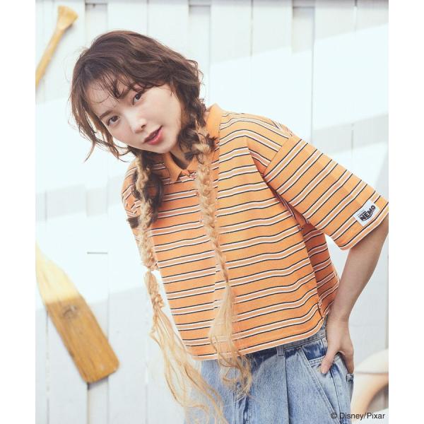 型番：01000528400ブランド：アースミュージック＆エコロジー商品名：Finding Nemo／ボーダーポロシャツカラー：オフホワイト/オレンジ/イエロー/ライトブルー