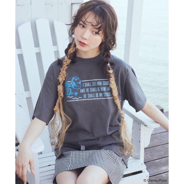 型番：01000528500ブランド：アースミュージック＆エコロジー商品名：Finding Nemo／シリコンプリントTシャツカラー：オフホワイト/チャコールグレー