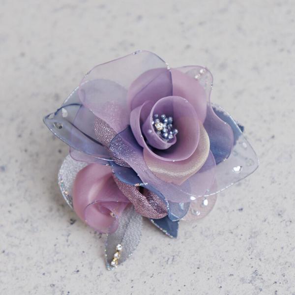 型番：5503567ブランド：フォルムフォルマ商品名：ニュアンスカラーのブーケコサージュ/結婚式/パーティー/マザー/母カラー：パープル/ブラック×ゴールド/ネイビー