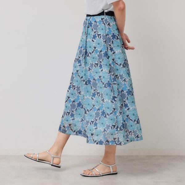 型番：K9272551ブランド：スーナウーナ商品名：【＆yours project／S〜L】レース柄フレアスカートカラー：ピンク（１７２）/ブルー（１９１）/ネイビー（１９４）