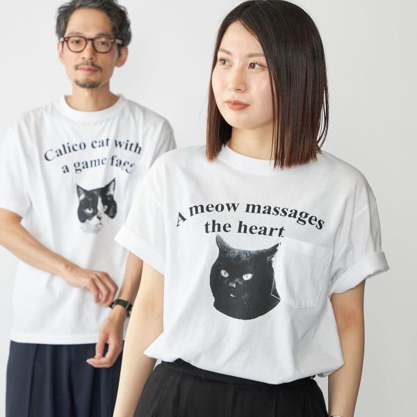 型番：112100279ブランド：シップス商品名：【WEB限定/SHIPS別注】Regency Works: キャット ポケット Tシャツカラー：ライトホワイト/ホワイト/ホワイト系/ストーン