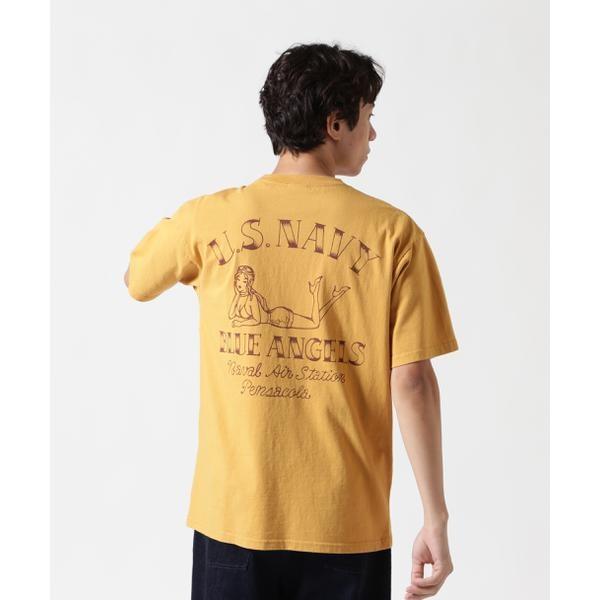 型番：7835134085ブランド：アヴィレックス商品名：《WEB＆DEPOT限定》PINUP GIRL T-SHIRT ”BLUE ANGELS”カラー：ブラック/ホワイト/オレンジ