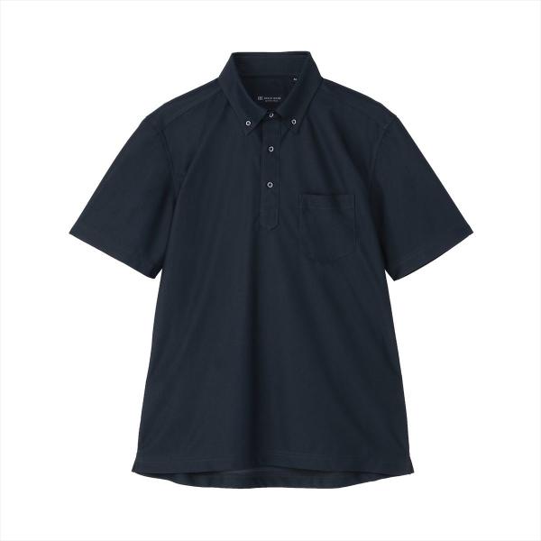 型番：BM02J102AB40B2Fブランド：ブリックハウス商品名：ビズポロ ポロシャツ 半袖 メンズ（使用素材：東レFIELDSENSOR(R)秒乾(R)）カラー：ネイビー