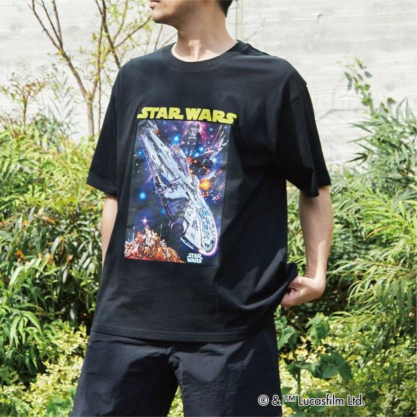 型番：A0459UTS089ブランド：メンズメルローズ商品名：MASTER FRAME / STARWARS / ビンテージ風Tシャツカラー：01ホワイト/02ブラック