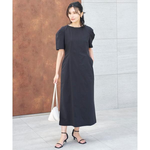 型番：OPURGA0102ブランド：アンフィーロ商品名：【mi-molletコラボ】FINE MOVE Iラインワンピースカラー：ブラック/チャコール/バーガンディ