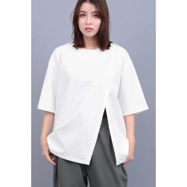 型番：2002133ブランド：トルネードマート商品名：R by TORNADO MART∴フェイクツーピースルーズTシャツカラー：ブラック/ホワイト/ベージュ