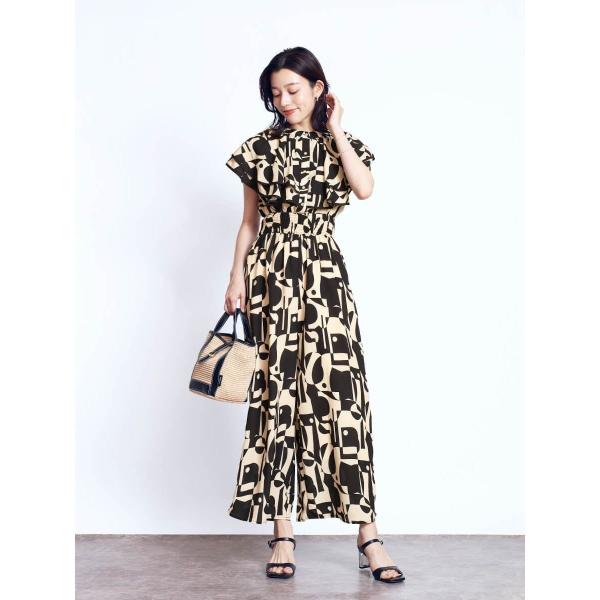 型番：154518080ブランド：フェンネル商品名：ジオメトリックフリルオールインワンカラー：ベージュ