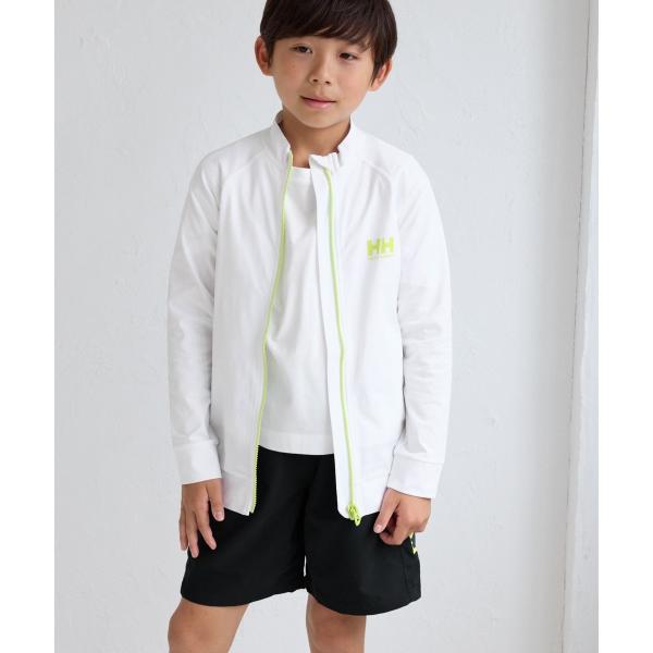 型番：GRR45010ブランド：ロペピクニックキッズ商品名：【KIDS】【HELLY HANSEN/ヘリーハンセン】ロングスリーブフルジップラッシュガードカラー：ホワイト(10)