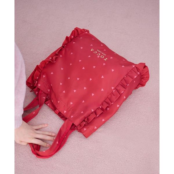 型番：BOTZGW0196ブランド：トッカ商品名：【百田夏菜子さん着用・新色登場】DANCING LOVE FRILL SUBBAG サブバッグカラー：ブラック系/［新色］レッド系/ベージュ系/スカイブルー系/ネイビー系