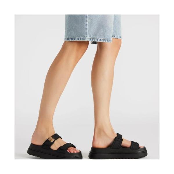 型番：BIGSCHMONA-Jブランド：スティーブマデン商品名：ダブルベルトサンダルカラー：ブラック/ナチュラル