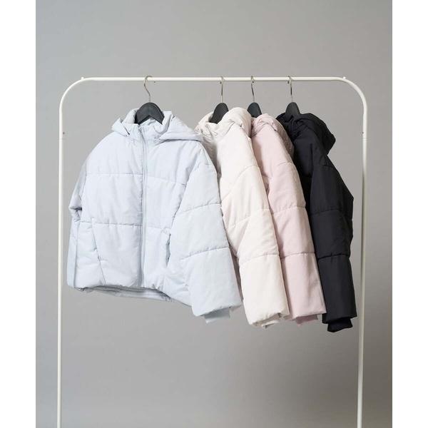 型番：KJJAD02069ブランド：アー・ヴェ・ヴェ商品名：[100-160]【フード取り外し可能/お家で洗える】中綿ショートブルゾンカラー：ピンク/ライトブルー/アイボリー/ブラック