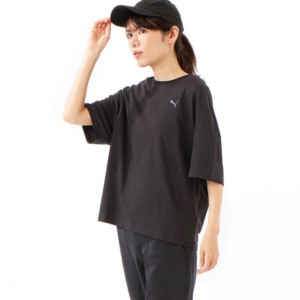 型番：690984ブランド：プーマ商品名：PUMA/プーマ/HER オーバーサイズ Tシャツカラー：01PUMA　BLACK/65POISED　PINK/87ALPINE　SNOW