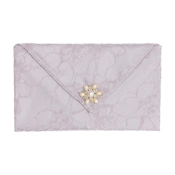 型番：5496210ブランド：フォルムフォルマ商品名：レースふくさ/結婚式・お呼ばれカラー：パープル/サックスブルー