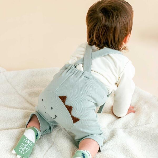 型番：1829-75530ブランド：スラップスリップ ベビー商品名：恐竜モチーフおしりパッチ2WAYサロペットベビー(70~80cm)カラー：ネイビー/グリーン