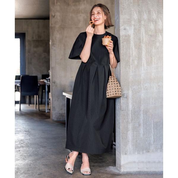 型番：OPUMGA0602ブランド：アンフィーロ商品名：FINE MOVE SUCKER ワンピースカラー：ブラック/グリーン/ダークブルー