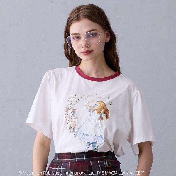 型番：5463-9015ブランド：NICOLE CLUB商品名：THE MACMILLAN ALICE マクミラン・アリスプリントコラボTシャツカラー：39チャコールグレー/91その他2/92その他3